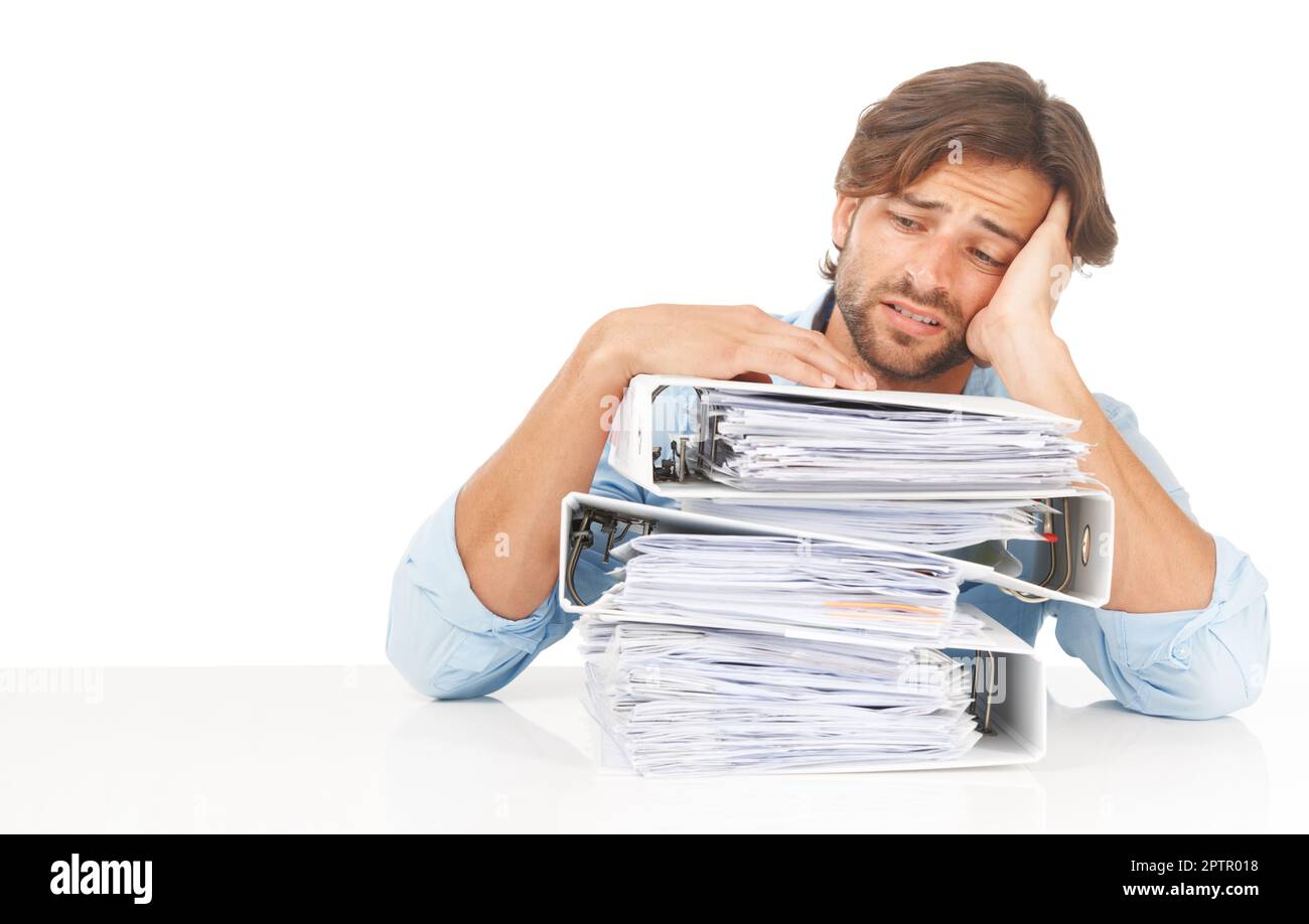 Man looking through files in hi-res stock photography and images - Alamy