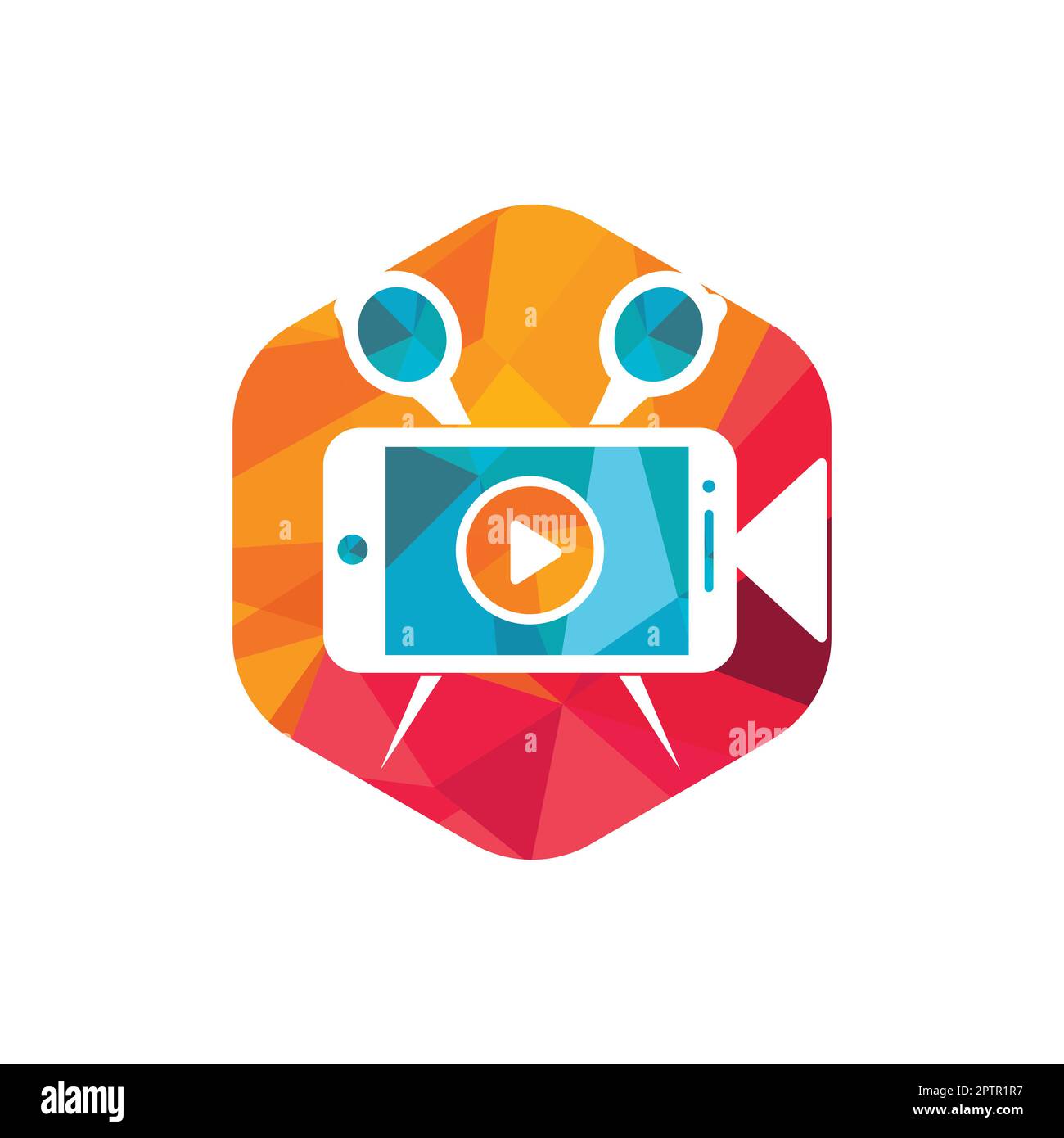 Movie film editor vector logo design. Video editing logo concept Stock ...