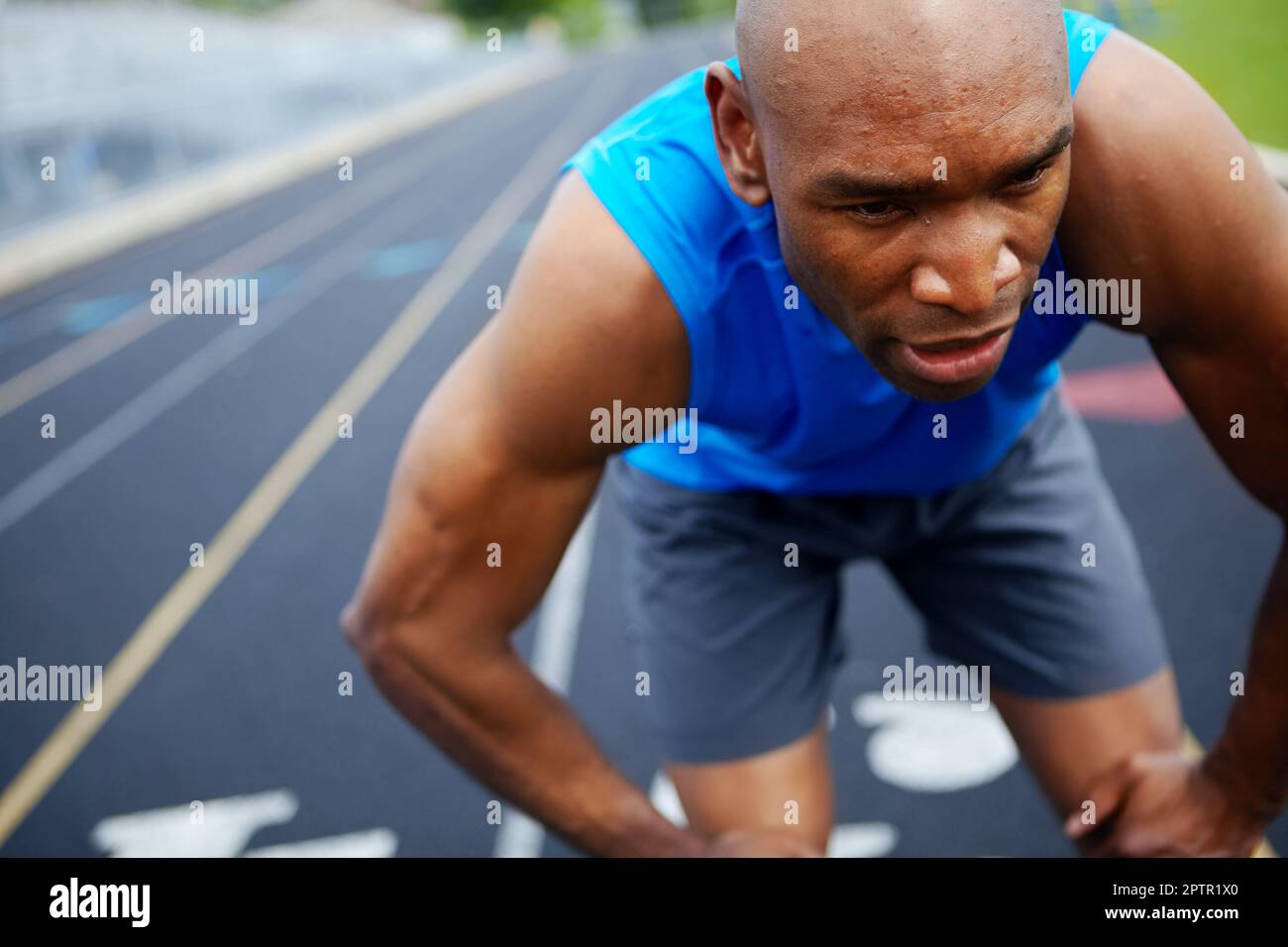 Exhausted athlete after race hi-res stock photography and images - Alamy