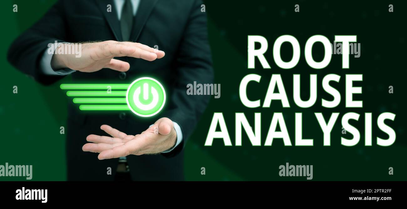 Inspiration showing sign Root Cause Analysis, Internet Concept Method of Problem Solving ...