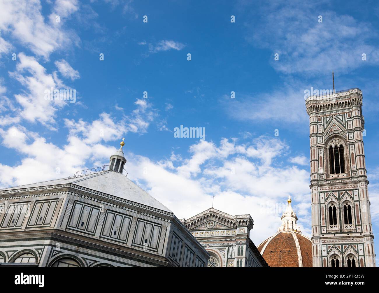 Florence, Italy. The romantic and colorful cathedral - also named Duomo ...