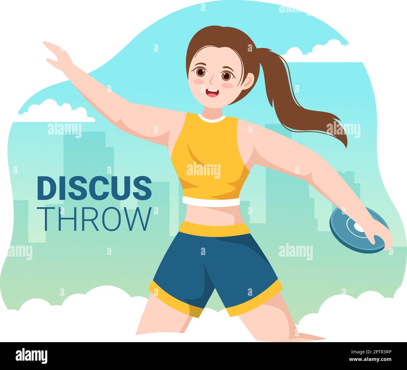 Discus Throw Cartoon Images at Sammy Parra blog