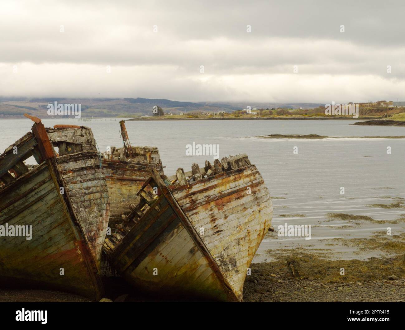 Scotland old weathered boat hi-res stock photography and images - Alamy