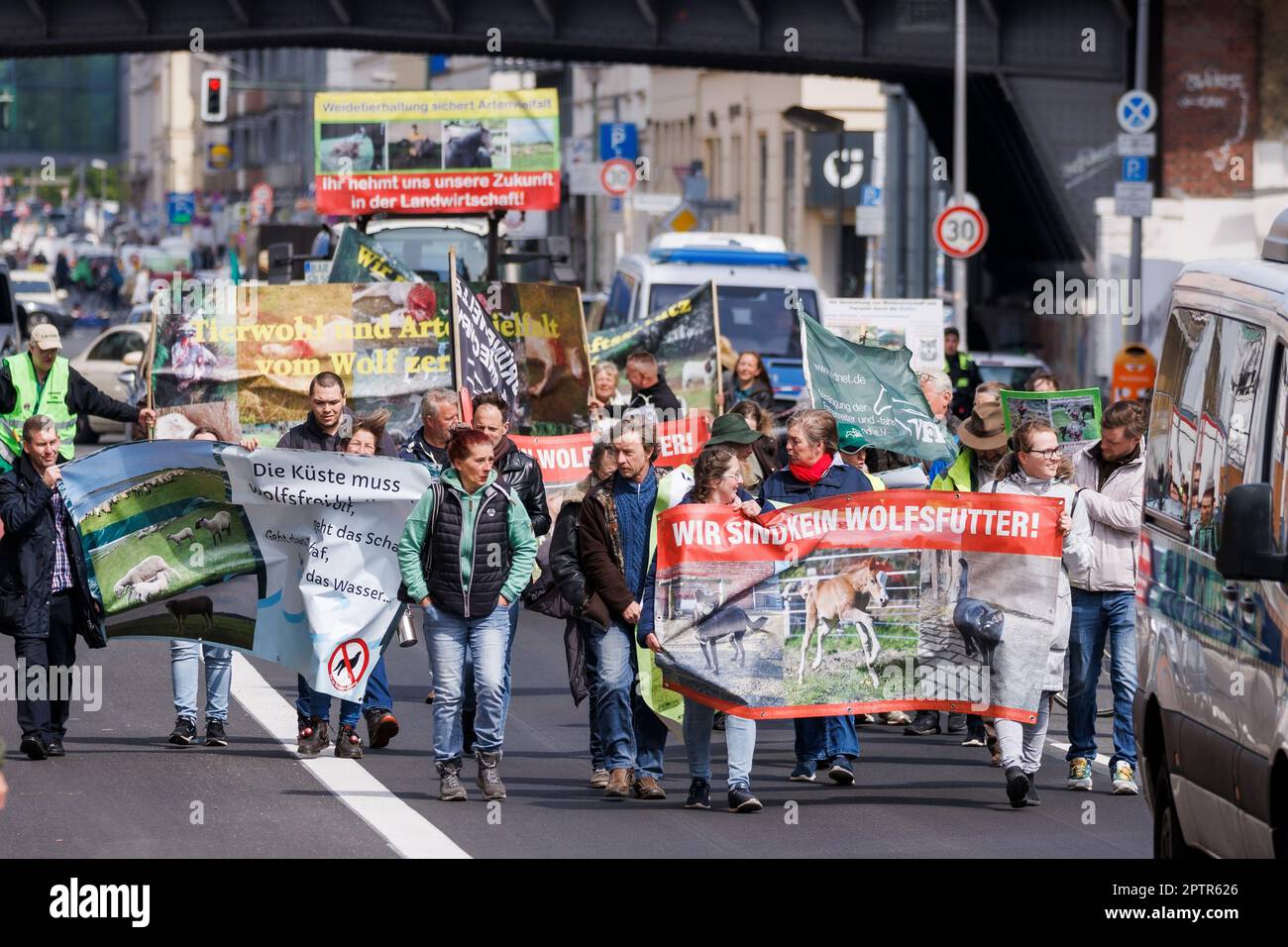 Berlin, Germany. 28 April 2023. German grazing livestock farmers ...