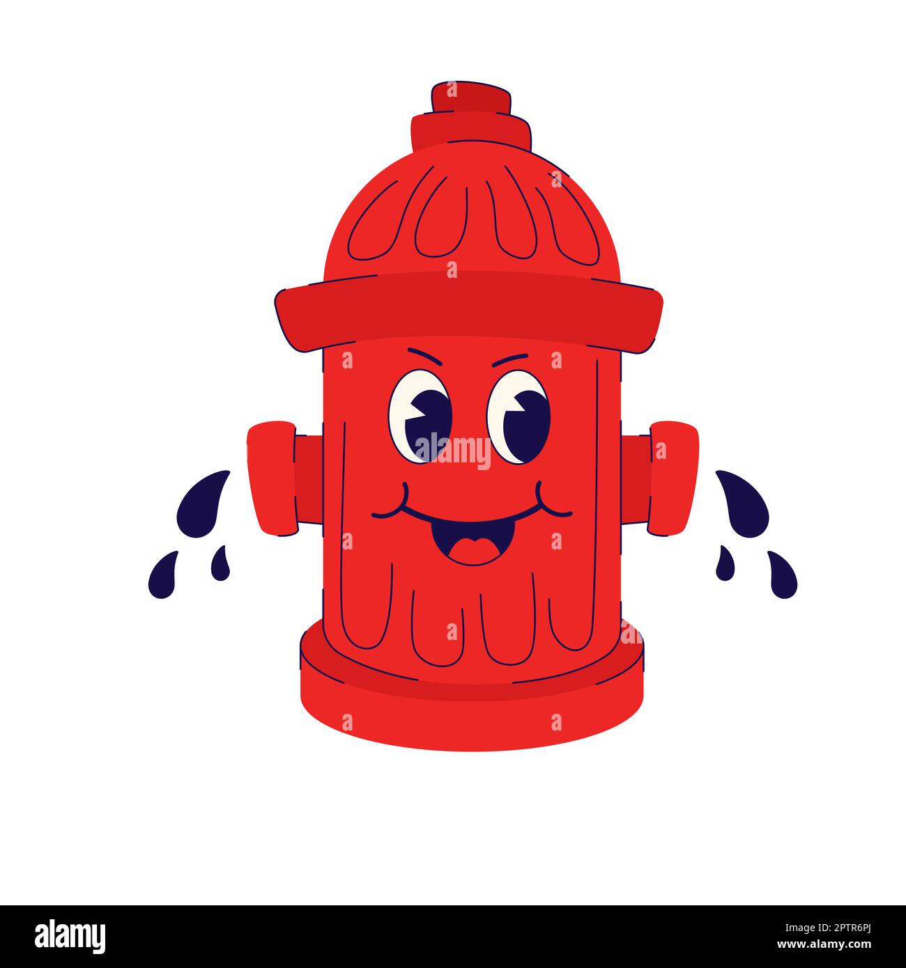 Fire hydrant, 70's groovy Retro print. illustration for tee, t shirt ...