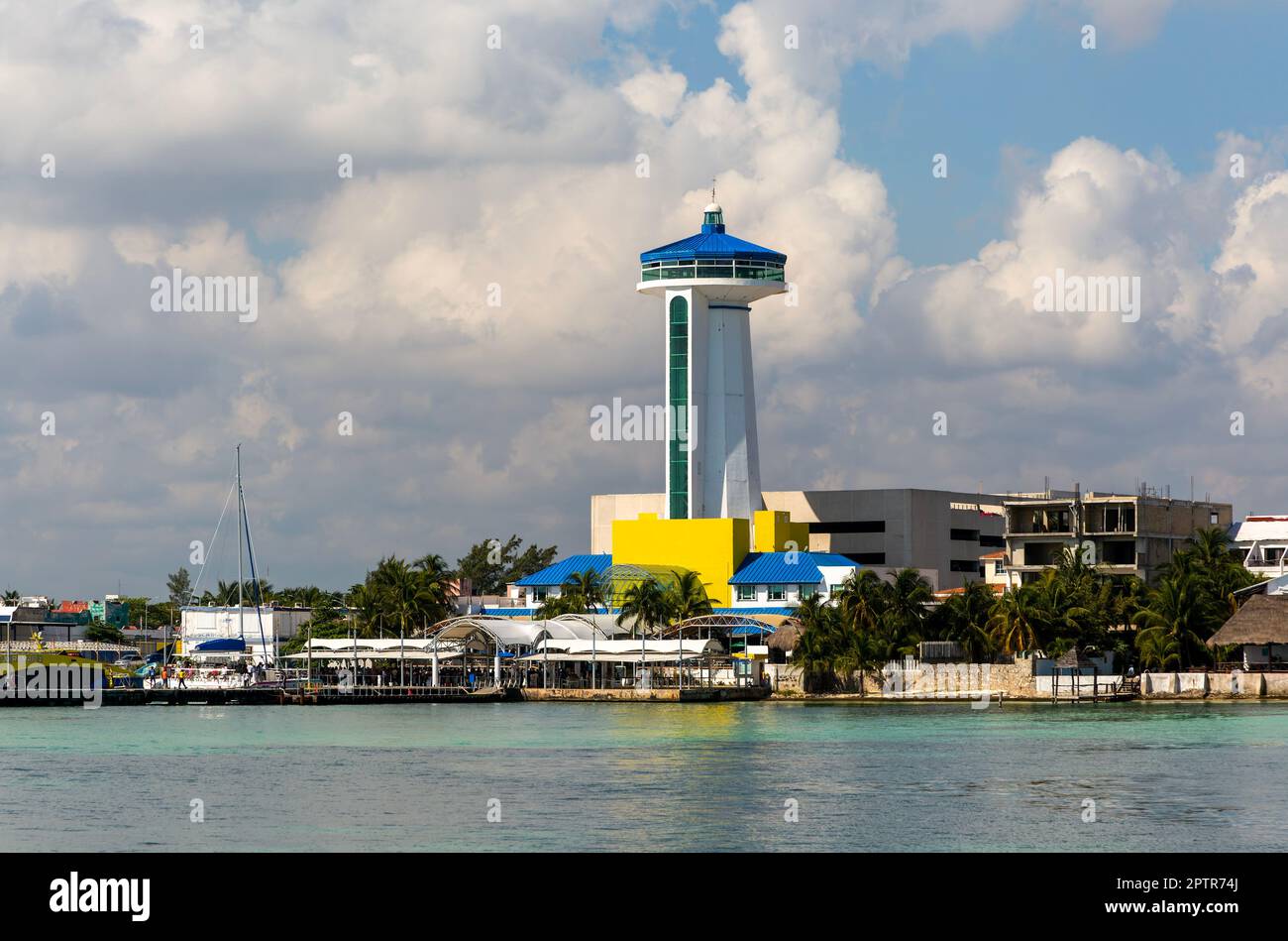 Ultramar ferry terminal at Puerto Juarez, Cancun, Quintana Roo ...