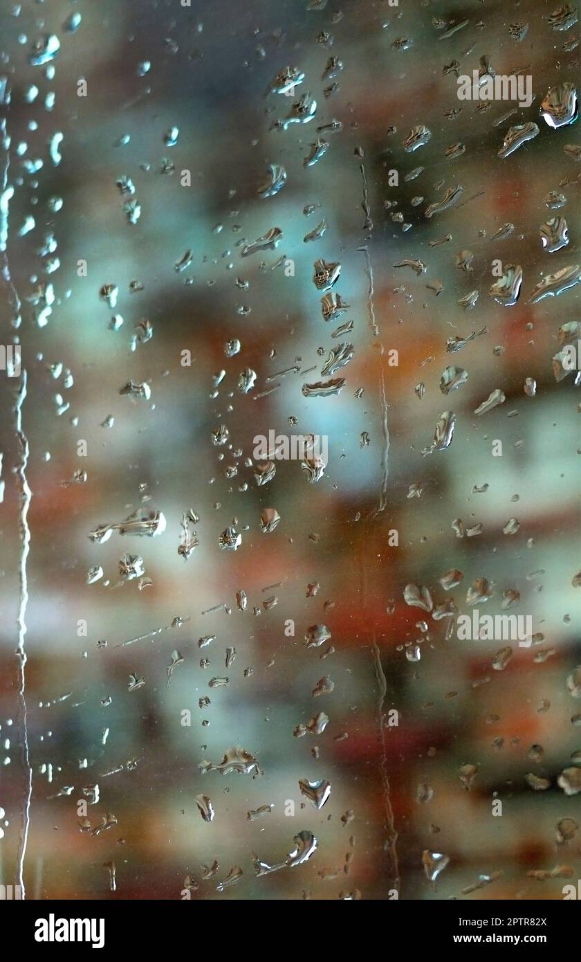 raindrops on window Stock Photo - Alamy