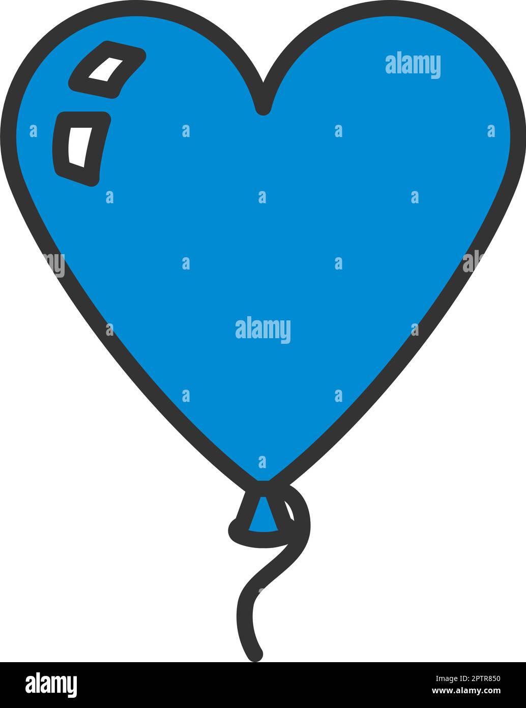 Heart Shape Balloon Icon Stock Vector Image & Art - Alamy