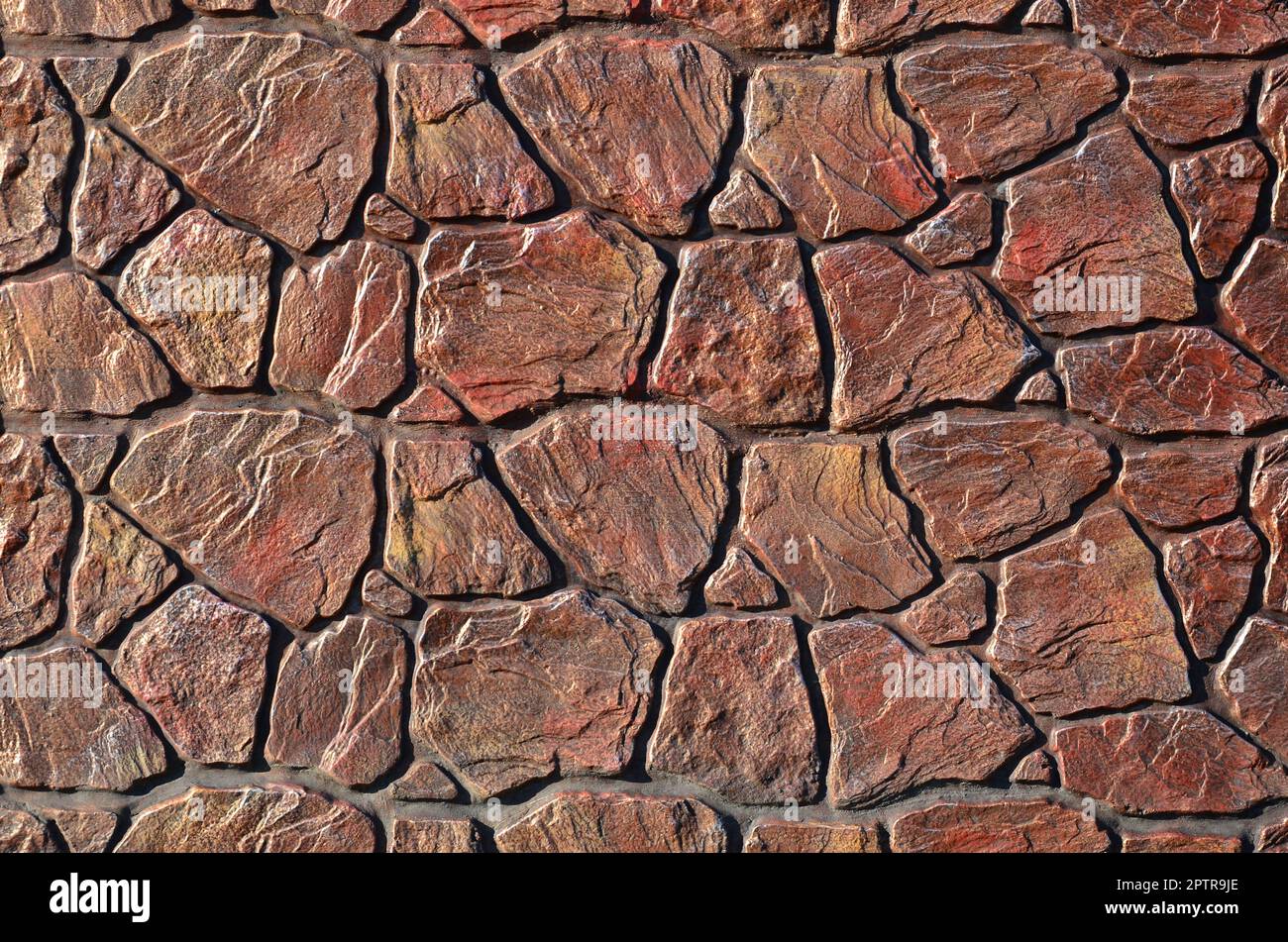 Stone fence texture - building feature. Texture of concrete fence with ...