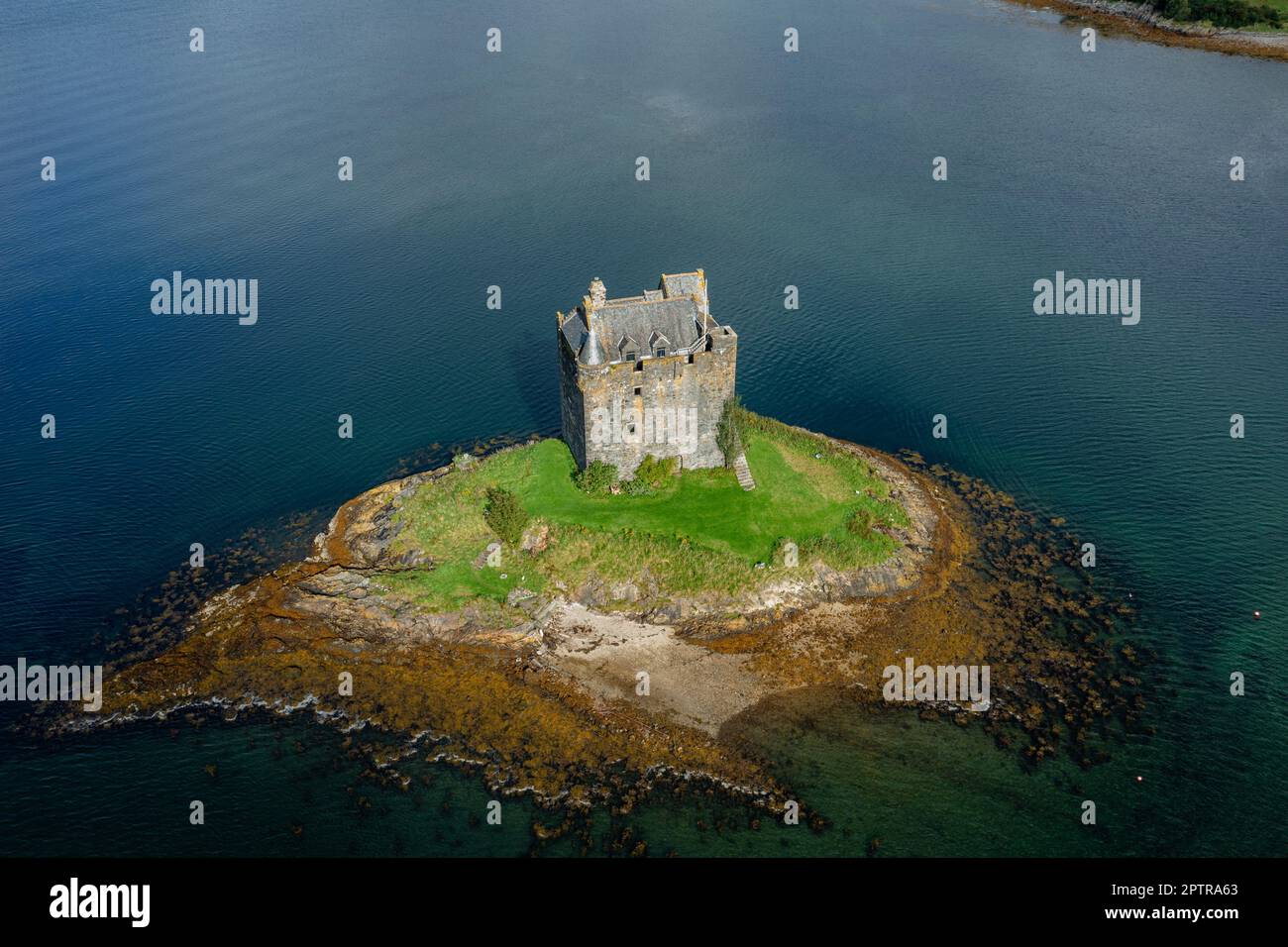Castle Stalker, 14th century tower house, Argyll, Scotland Stock Photo ...