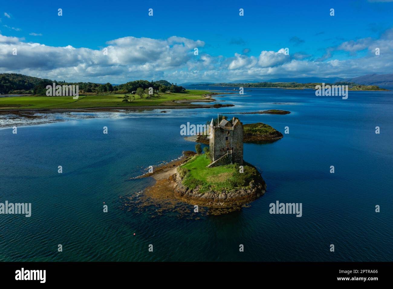 Castle Stalker, 14th century tower house, Argyll, Scotland Stock Photo ...