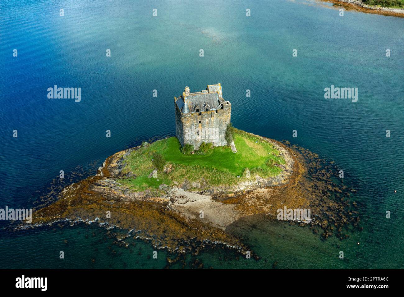 Castle Stalker, 14th century tower house, Argyll, Scotland Stock Photo ...