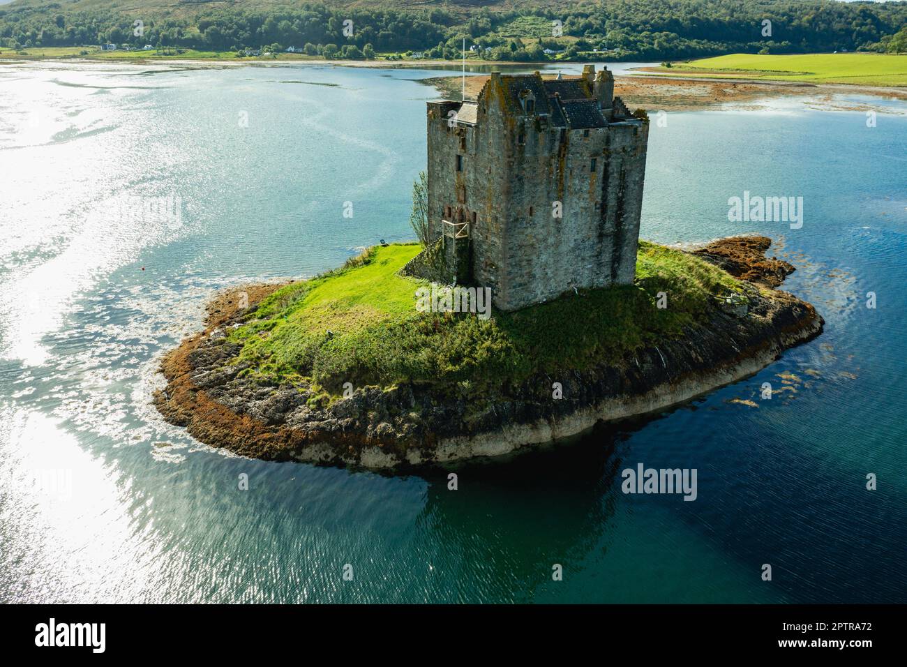 Castle Stalker, 14th century tower house, Argyll, Scotland Stock Photo ...