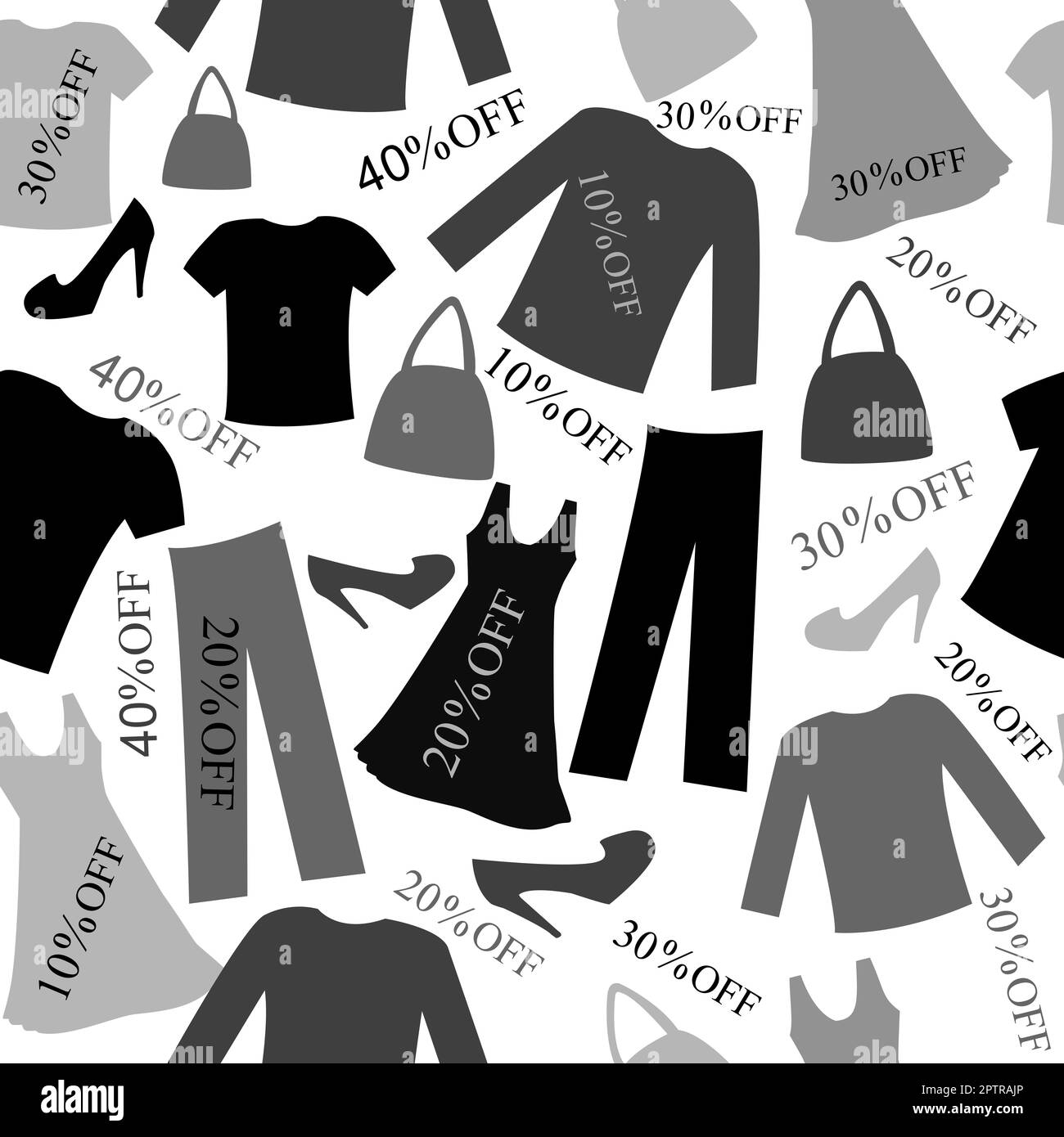 Fashion promotion store banner Black and White Stock Photos & Images ...