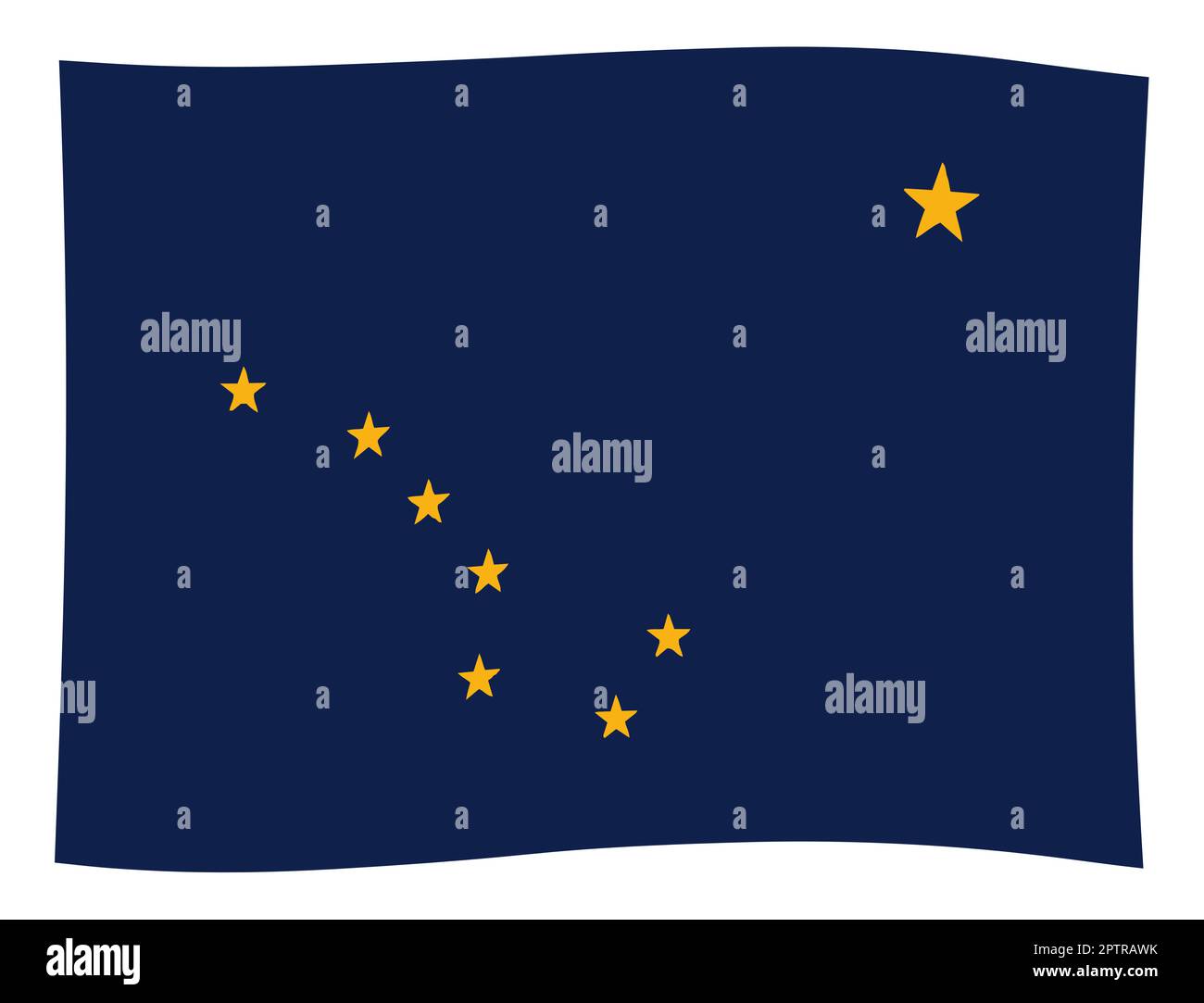 Alaska vector flag hi-res stock photography and images - Alamy