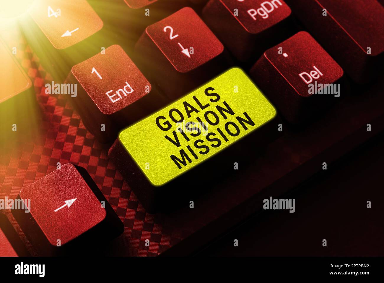 Conceptual display Goals Vision Mission, Business approach practical ...