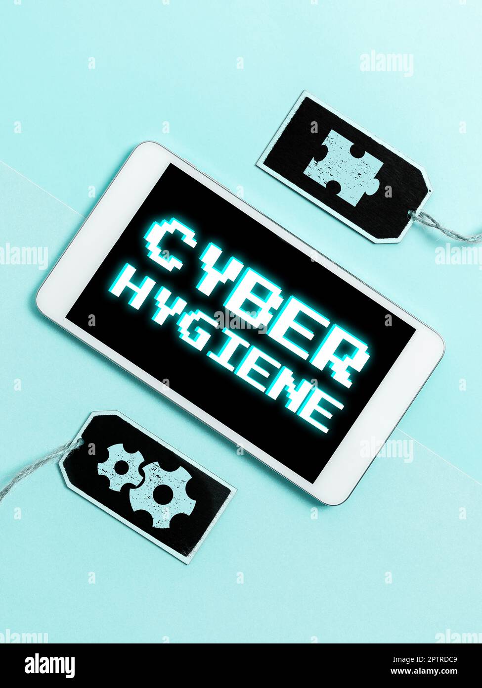 Writing displaying text Cyber Hygiene, Internet Concept steps that computer users take to ...