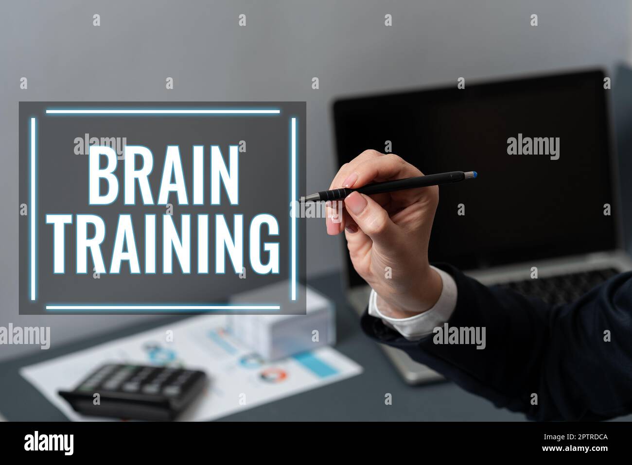 Writing displaying text Brain Training, Business approach mental ...
