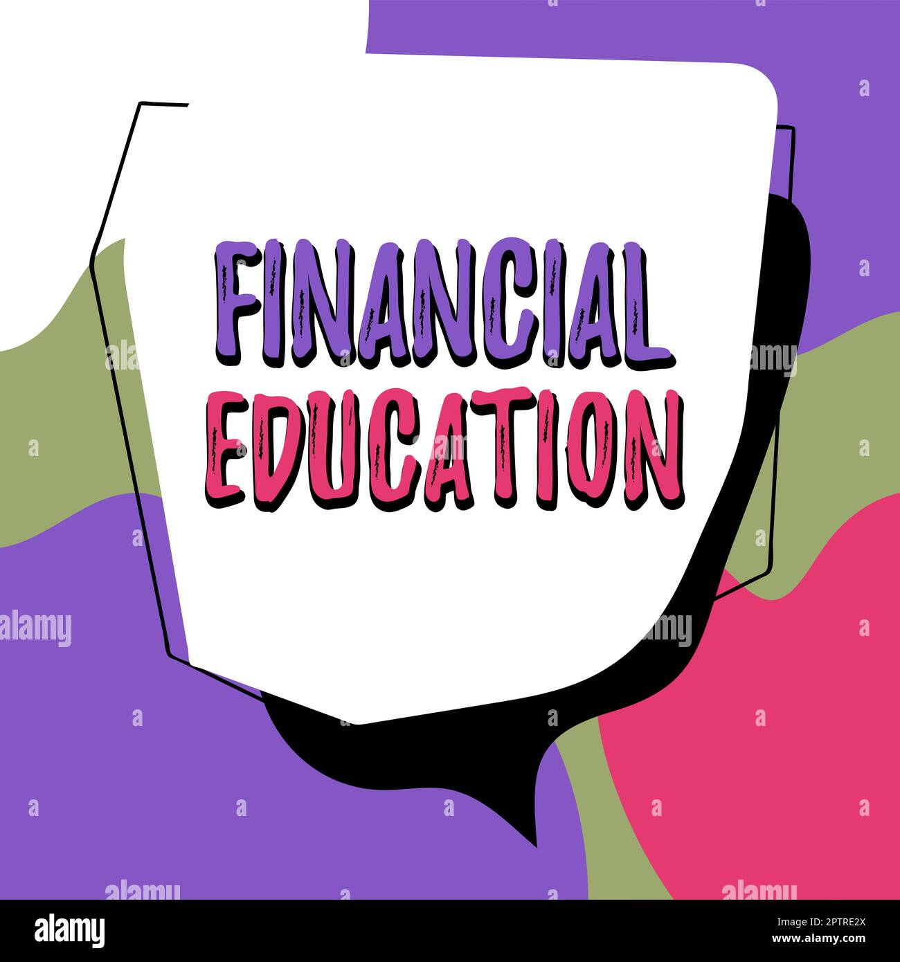 Sign displaying Financial Education, Concept meaning Understanding ...