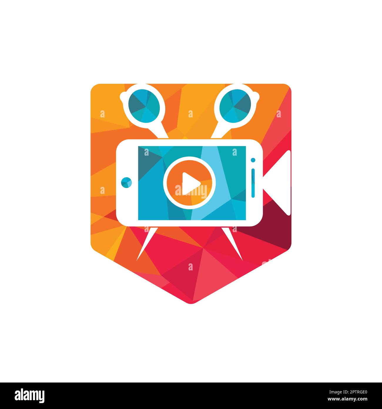 Movie film editor vector logo design. Video editing logo concept Stock ...