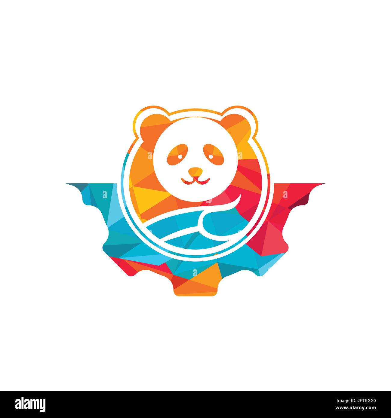 Panda gear vector logo design. Creative animal and zoo ideas concept ...