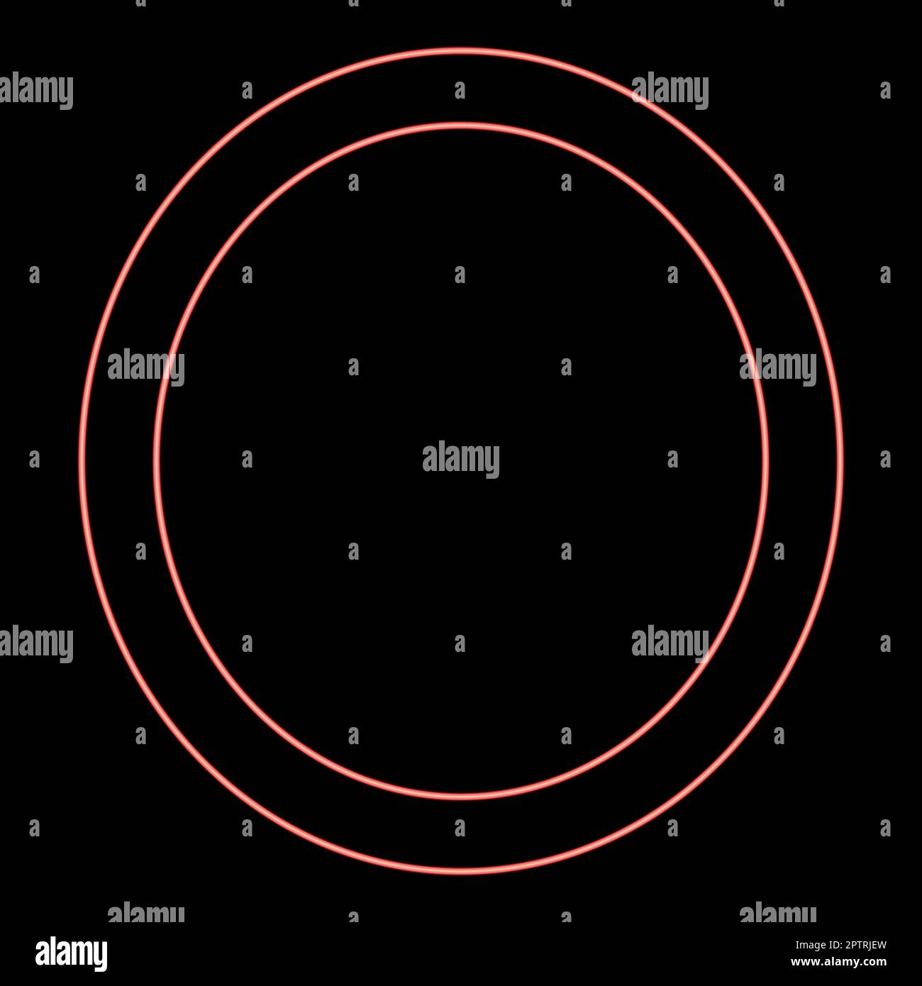 Neon omicron greek symbol small letter lowercase font red color vector ...