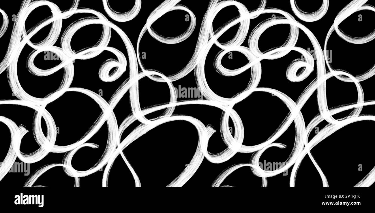 Seamless whimsical abstract hand drawn graffiti scribble pattern or ...