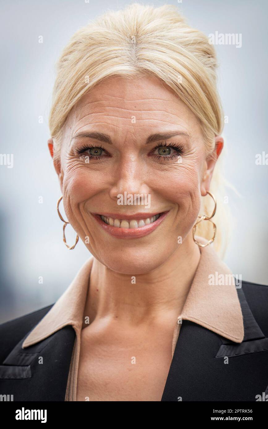 Hannah Waddingham poses for photographers during a photo call to ...