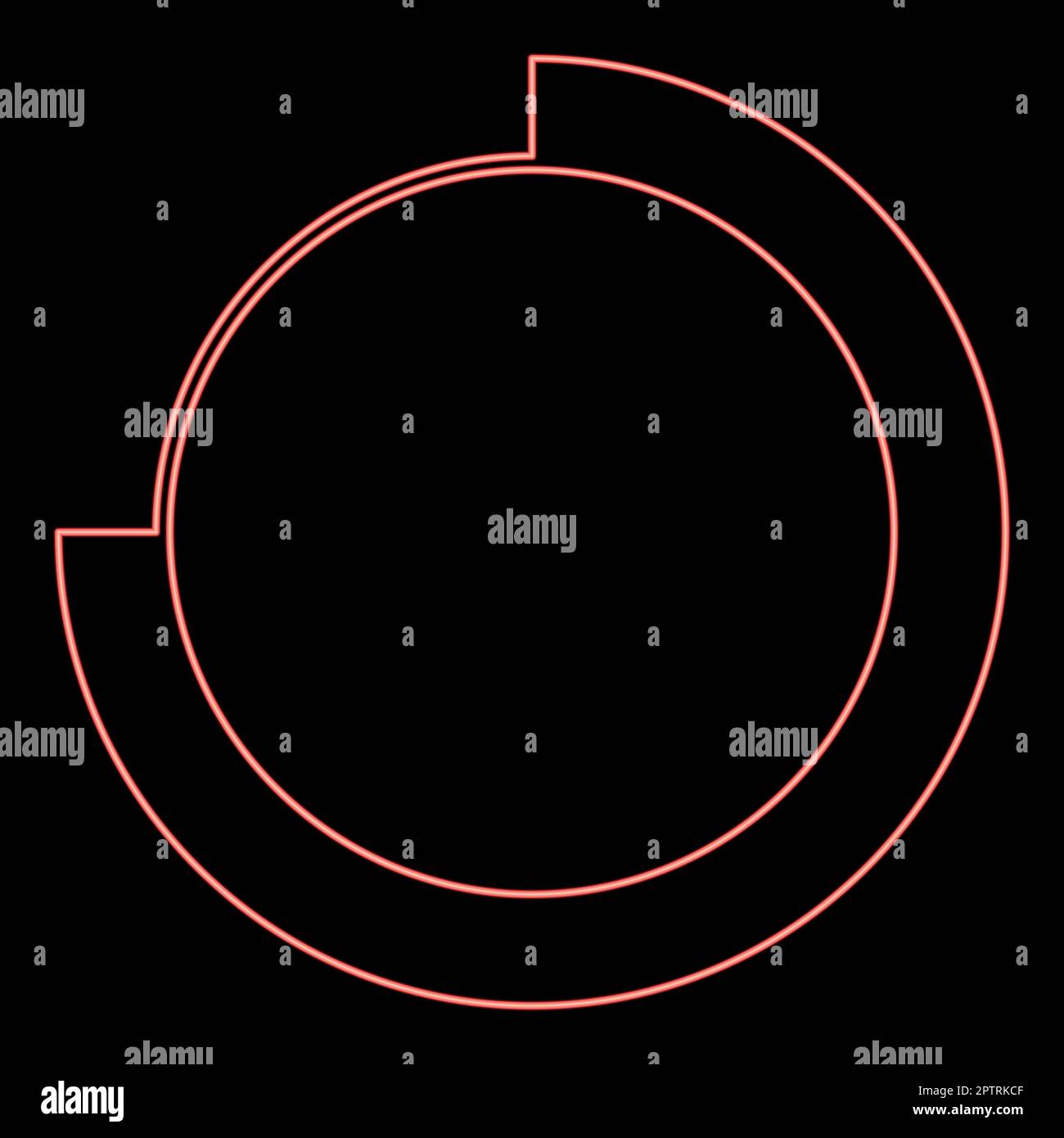 Neon techno Circle Modern Infographic Concept Abstract creative ...