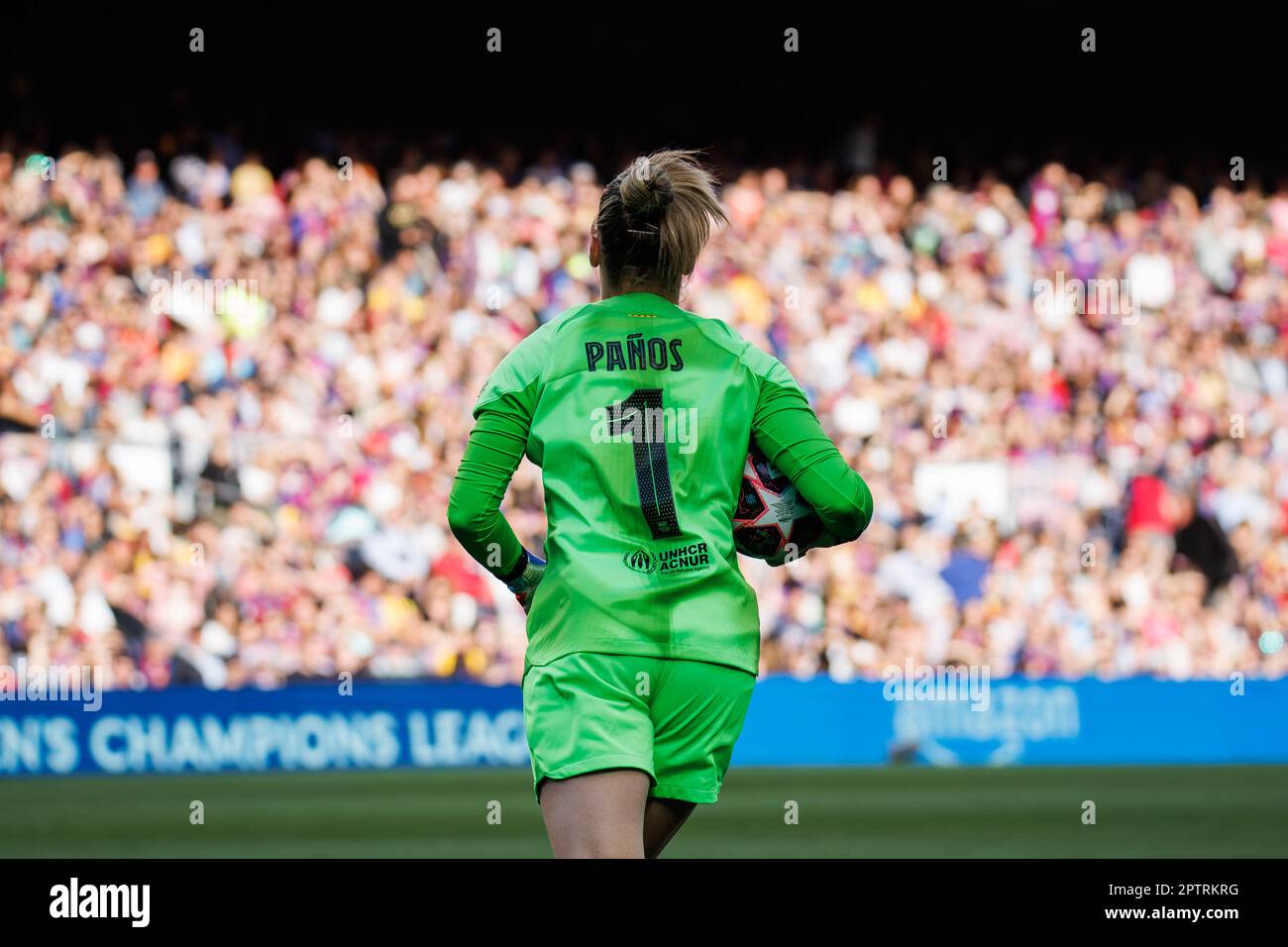 Barcelona, Spain. 27th Apr, 2023. Sandra Panos in action during the ...