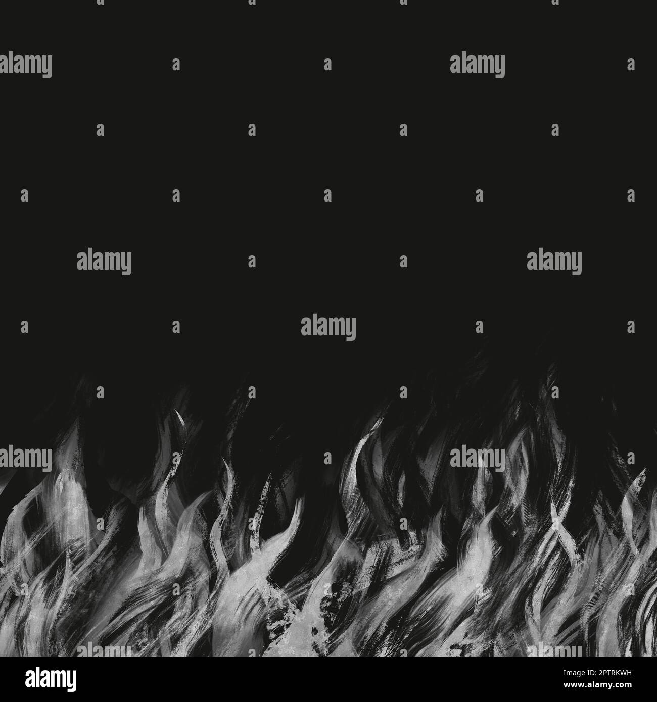 Flames and fire concept. Japanese abstract square banner with silver ...