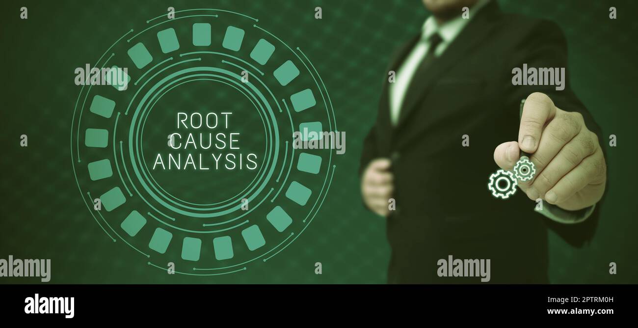 Sign displaying Root Cause Analysis, Word for Method of Problem Solving ...