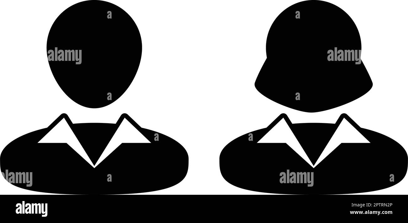 Manager icon vector male and female user person profile avatar symbol ...