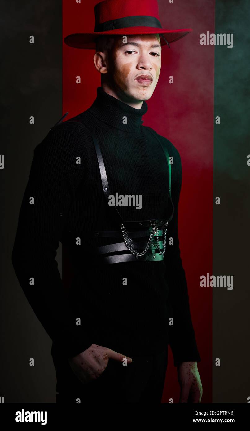 Vitiligo male model hi-res stock photography and images - Alamy