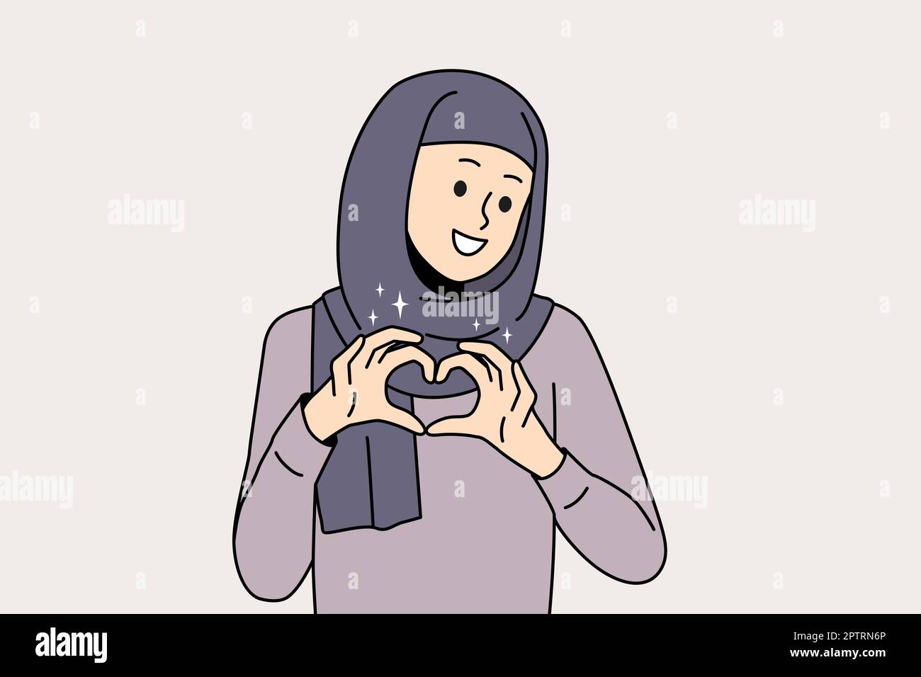 Smiling Arabic woman show heart gesture Stock Vector Image & Art - Alamy Smiling Arabic woman show heart gesture Stock Vector Image & Art - Alamy