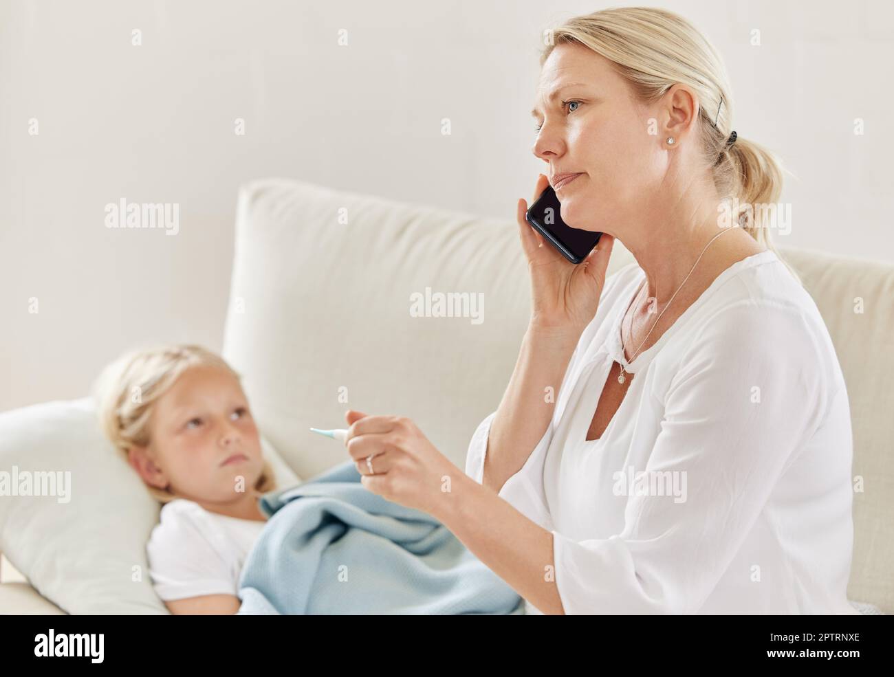 Daughter caring sick mother cold hi-res stock photography and images ...