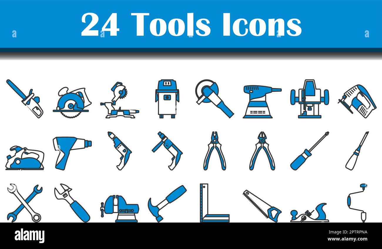 Tools Icon Set Stock Vector Image & Art - Alamy