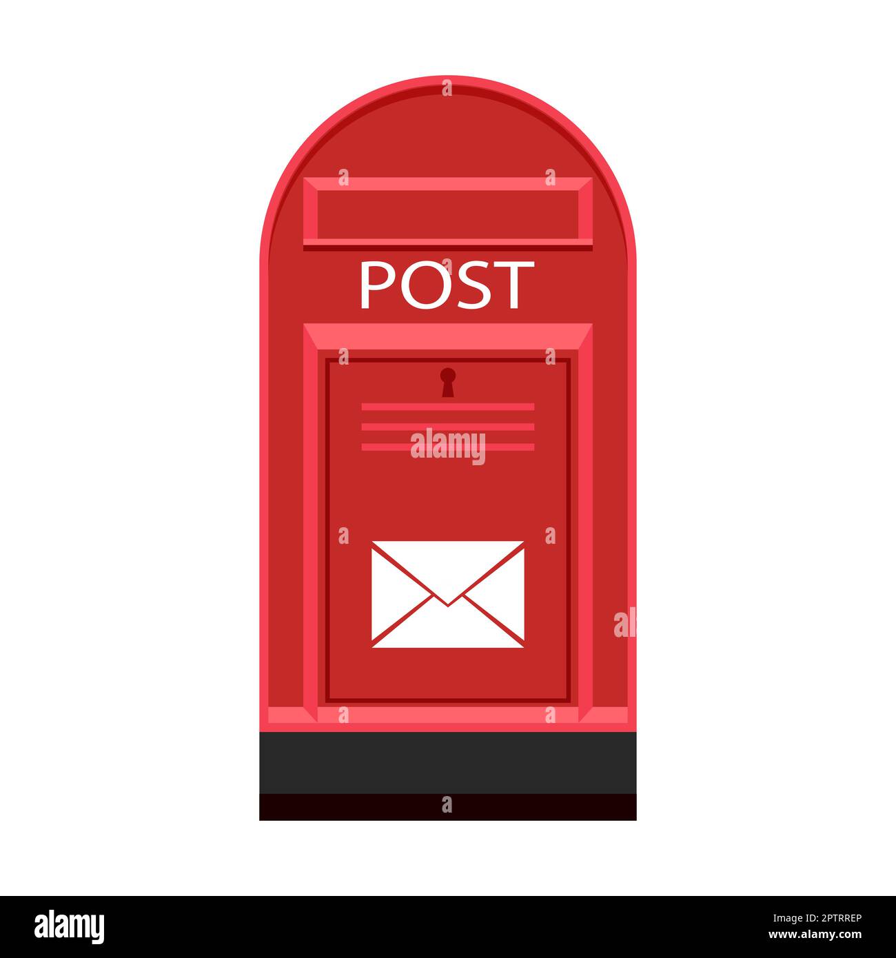 Red post box historic Stock Vector Images - Alamy