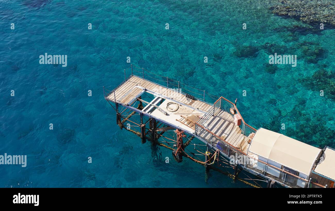 Marine underwater observatory pier ,Eilat, Israel Stock Photo - Alamy