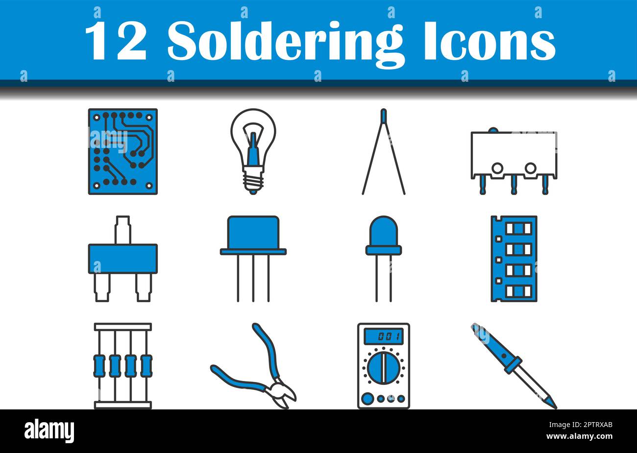 Soldering Icon Set Stock Vector Image & Art - Alamy