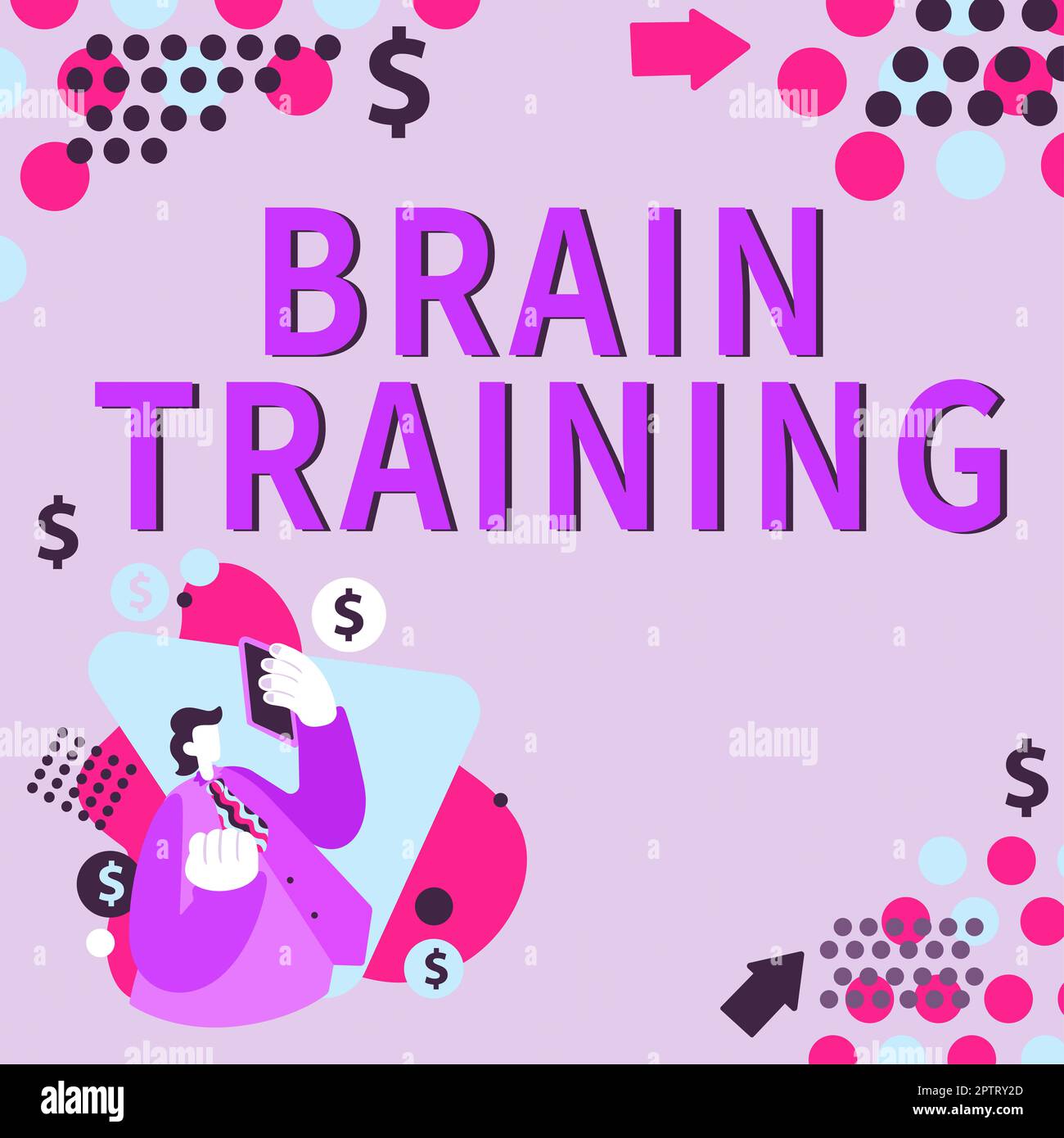 Conceptual caption Brain Training, Business overview mental activities ...