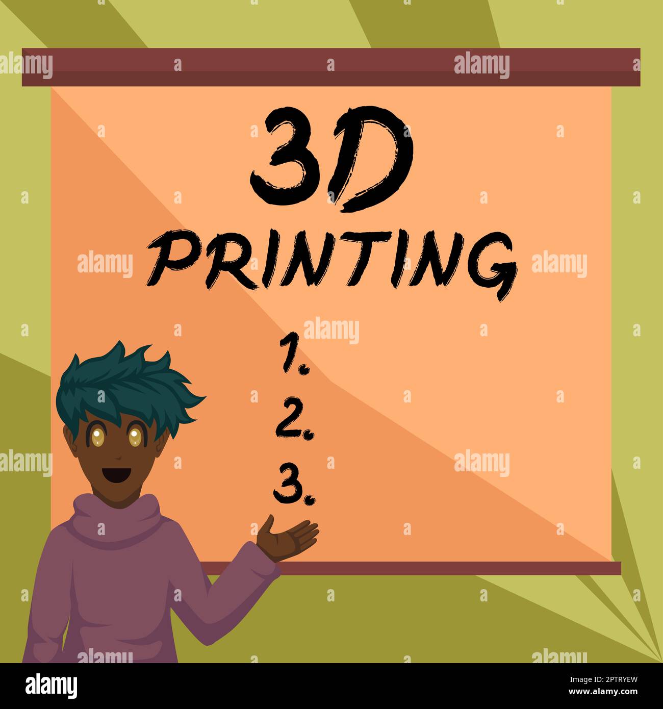 Sign displaying 3D Printing, Conceptual photo making a physical object ...