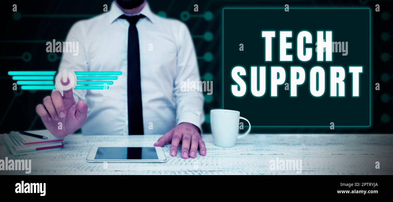 Conceptual display Tech Support, Concept meaning Assisting individuals ...