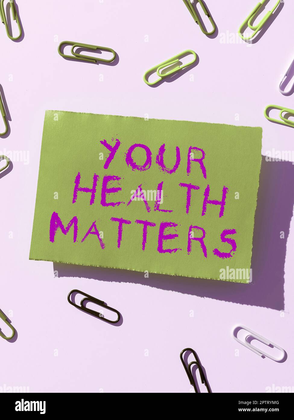 Text caption presenting Your Health Matters, Word Written on good ...