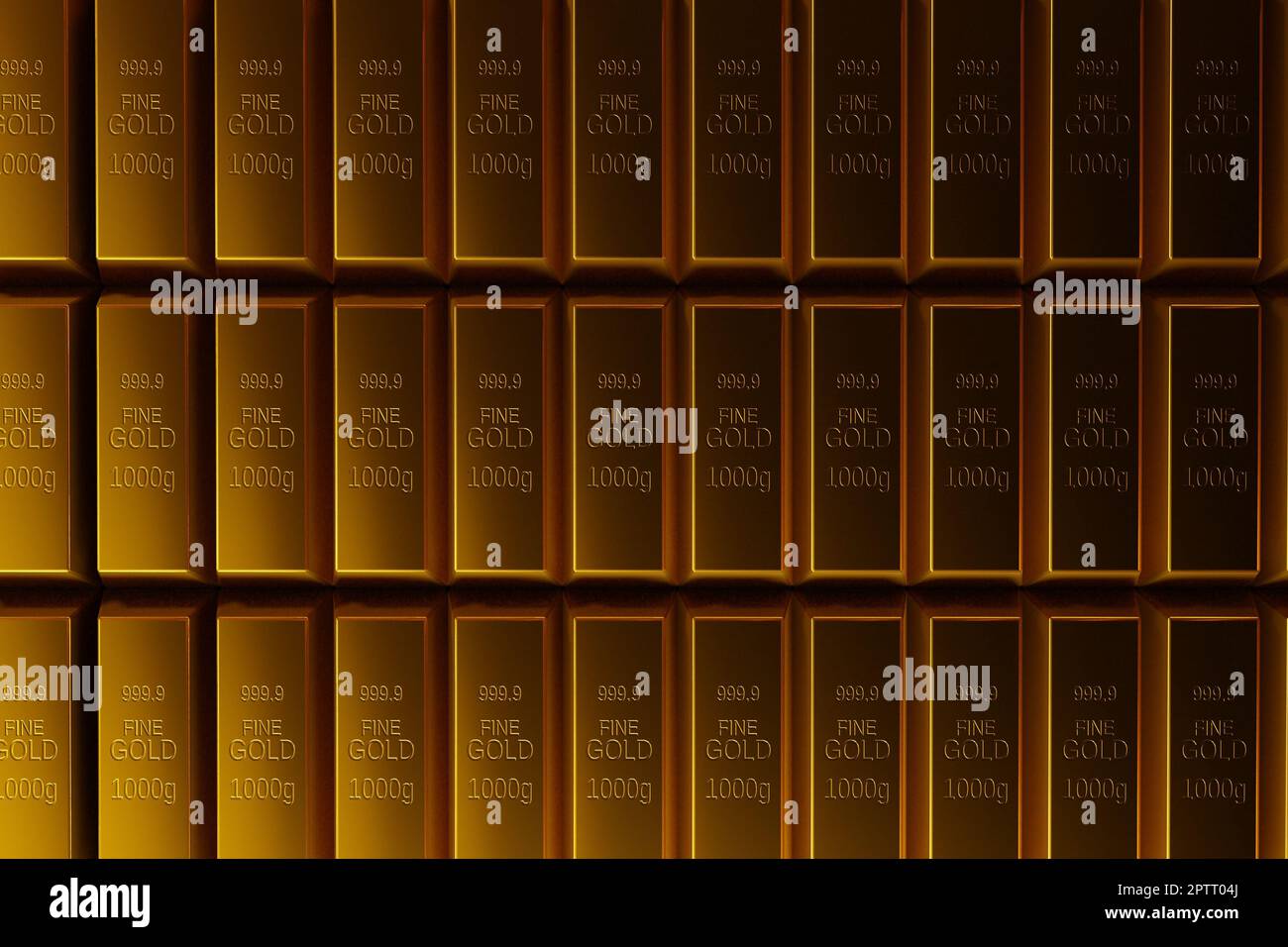 Gold bullion bars, precious metal investment as a store of value ...