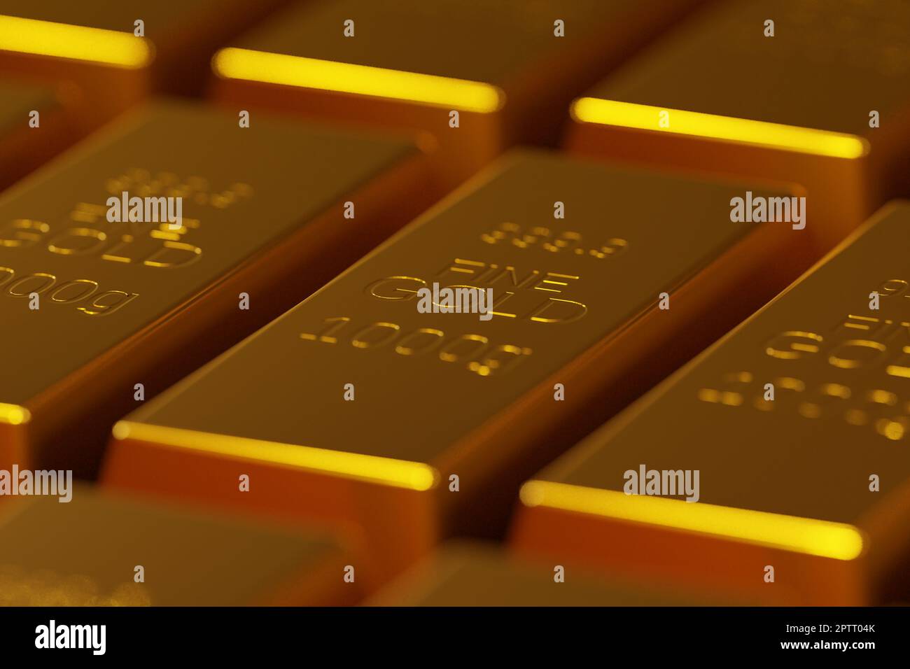 Gold bullion bars, precious metal investment as a store of value ...