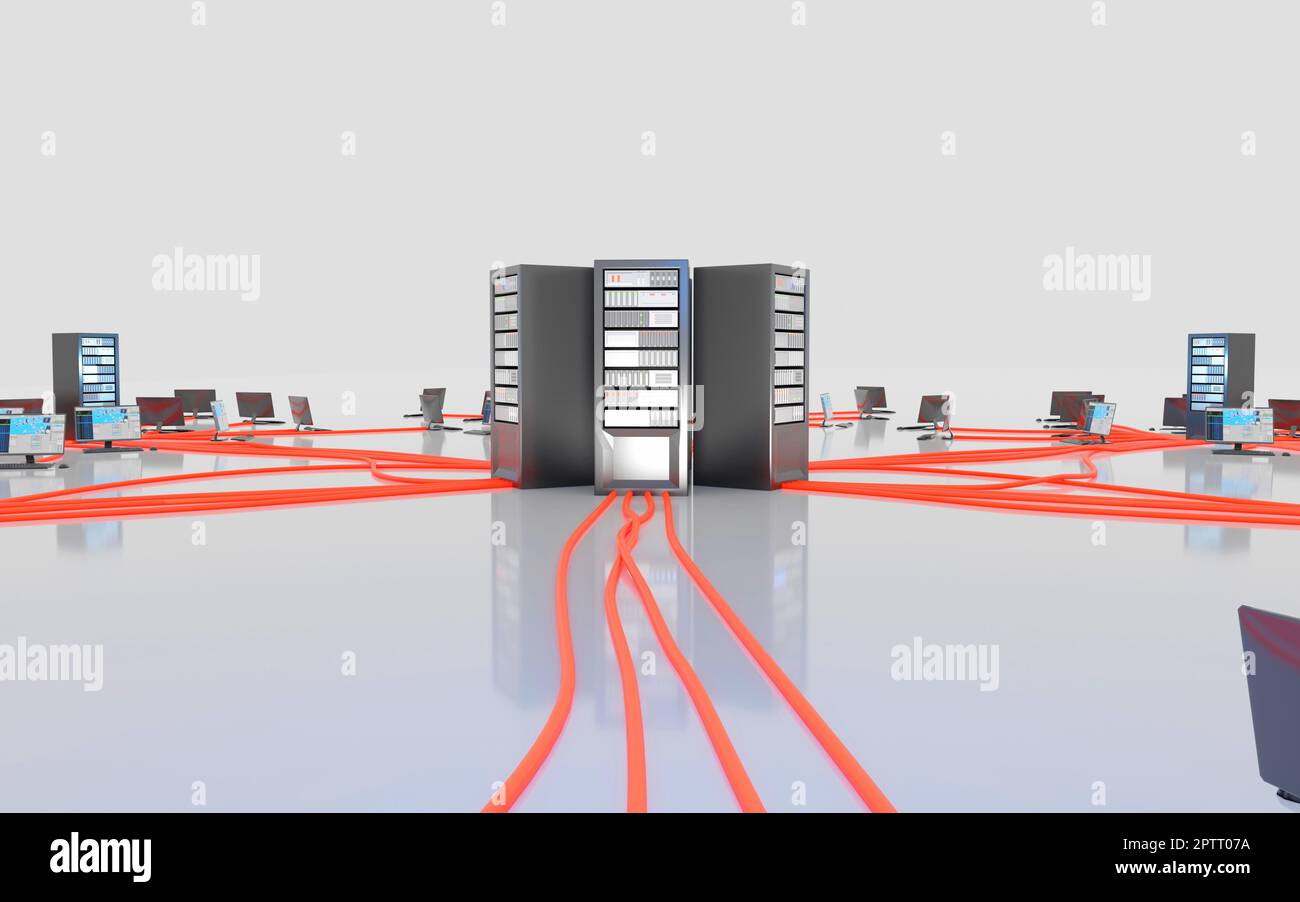Cloud Computing Network Infrastructure Computer Workstations