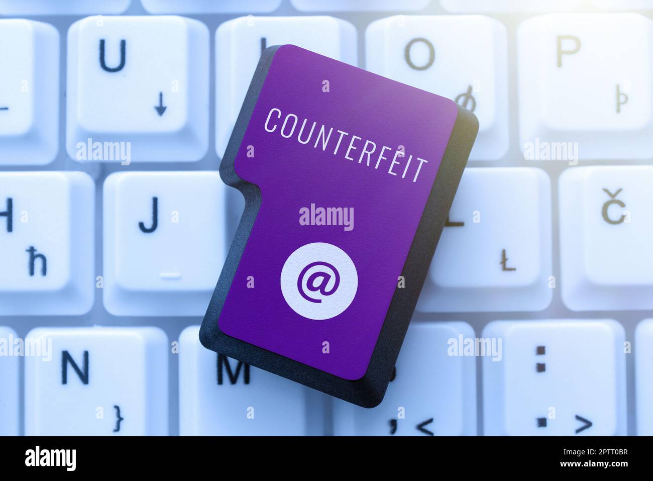 Conceptual caption Counterfeit, Business overview made in imitation of ...