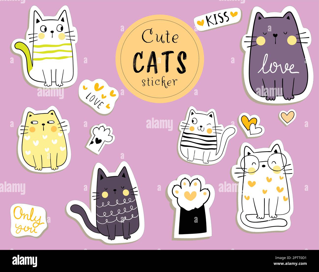 Collection of stickers hi-res stock photography and images - Alamy