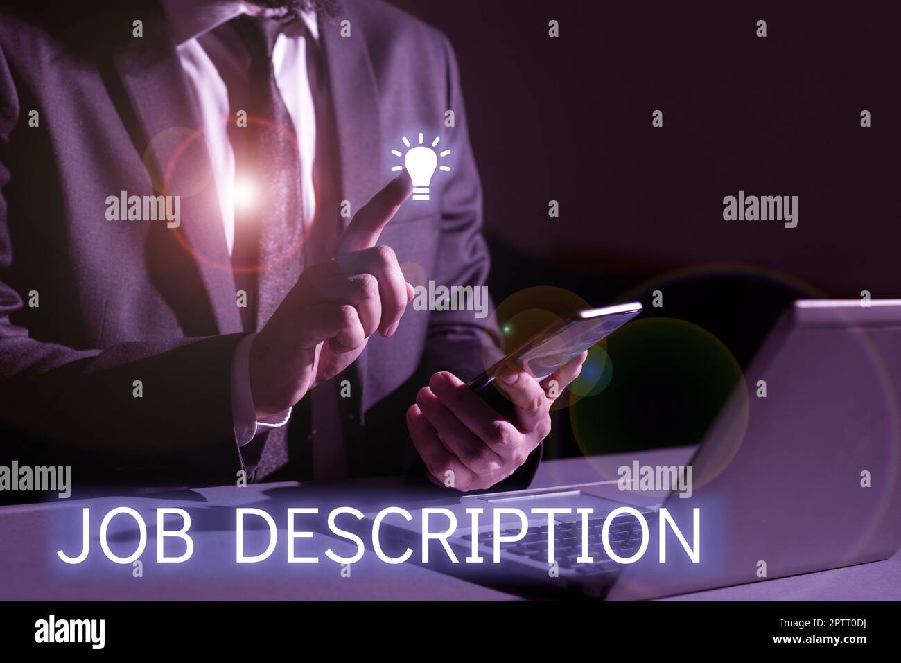 Sign displaying Job Description, Business overview A document that ...